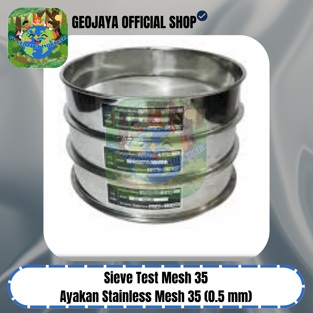 Sieve Test Mesh 35 – Ayakan Stainless Mesh 35 (0.5 mm) | andoteknik