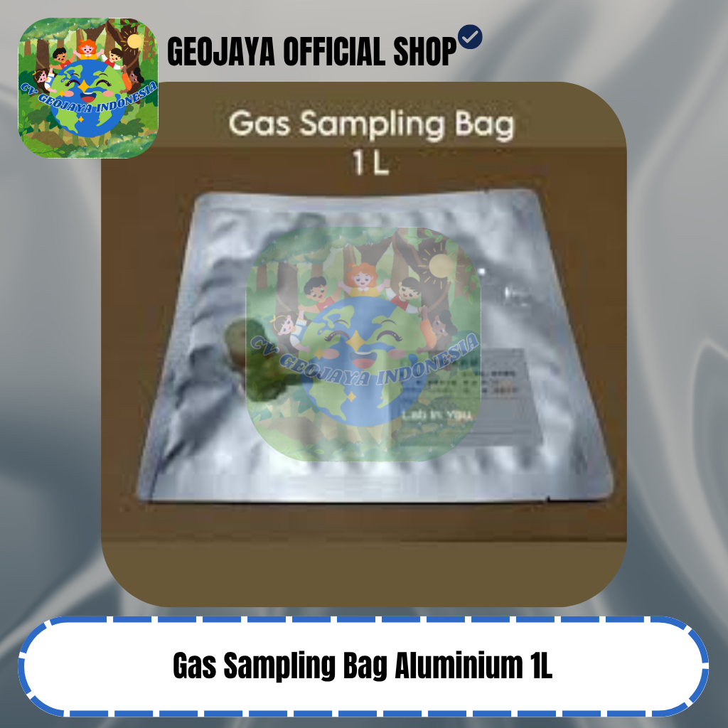 Gas Sampling Bag Aluminium 1L – Single Valve | Kantong Sampel Gas ...