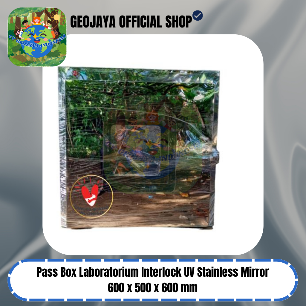 Pass Box Laboratorium Interlock UV Stainless Mirror – 600 x 500 x 600 ...